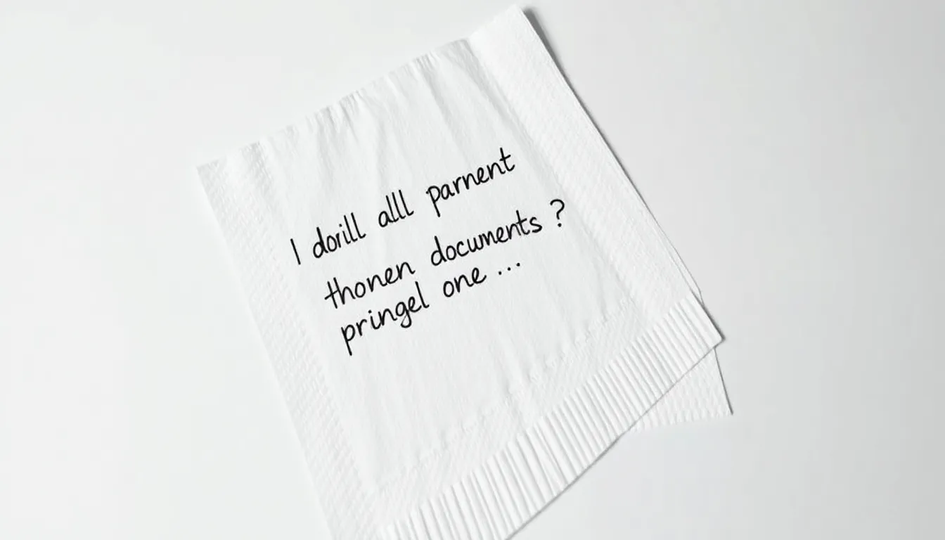 What If All Legal Documents Were Written on Napkins? - HypotheticalLens