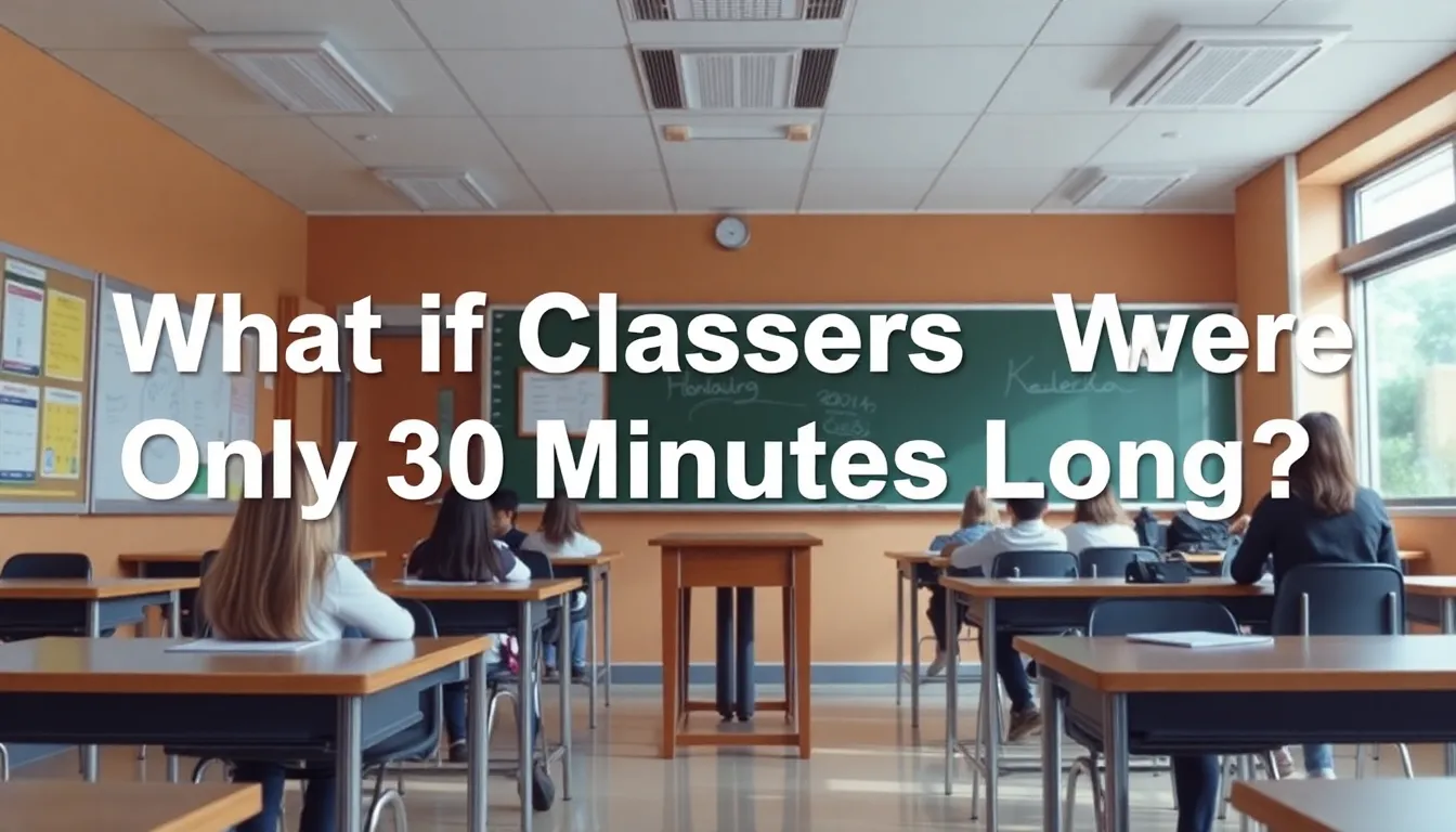 What If Classes Were Only 30 Minutes Long? - HypotheticalLens